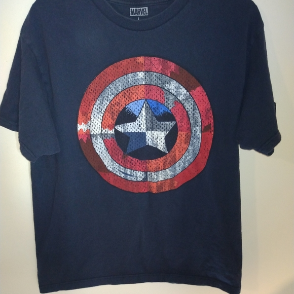 Marvel | Shirts | Captain America Tshirt | Poshmark